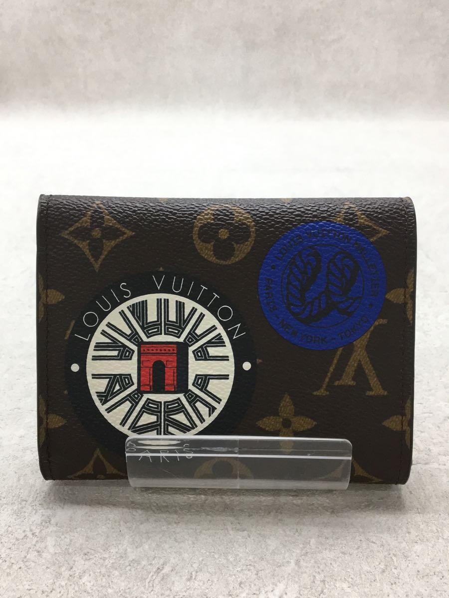 LOUIS VUITTON(ルイヴィトン) / M62151/ポルトフォイユ ヴィクトリーヌ ニコラジェスキエール/PVC/BRW/総柄 ...