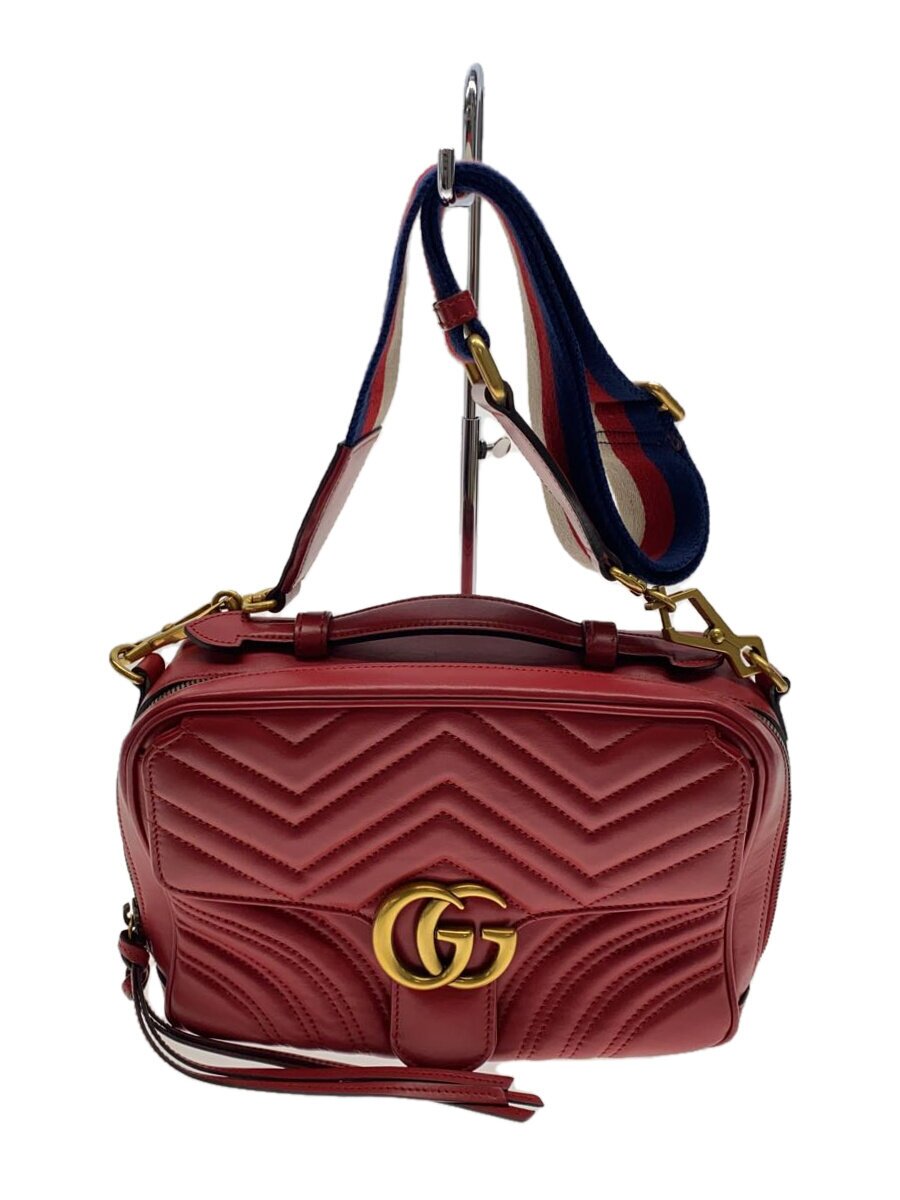 GUCCI(グッチ) / ショルダーバッグ[仕入]/レザー/RED/無地/498100// | 中古品の販売・通販ならセカンドストリート