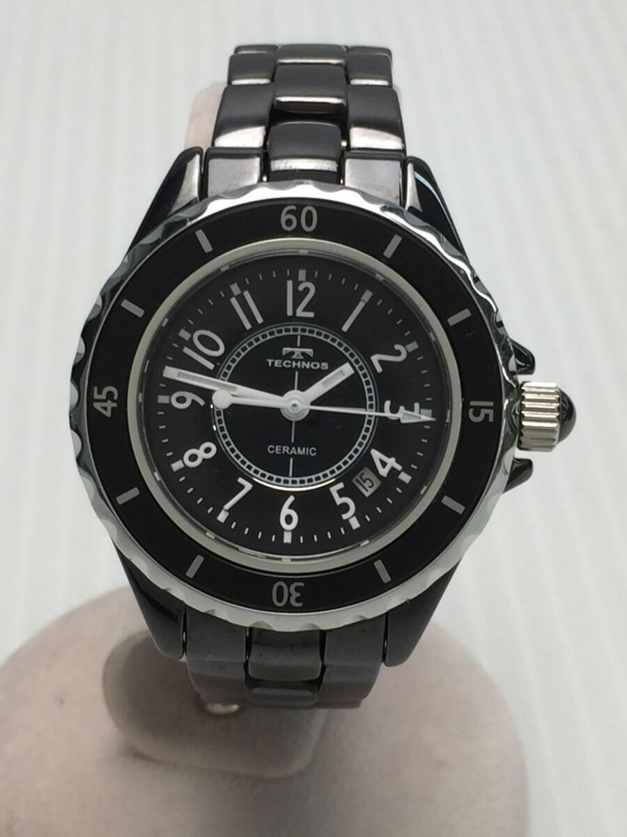 TECHNOS(テクノス) / クォーツ腕時計/アナログ/BLK/BLK/T9832 | 中古品の販売・通販ならセカンドストリート
