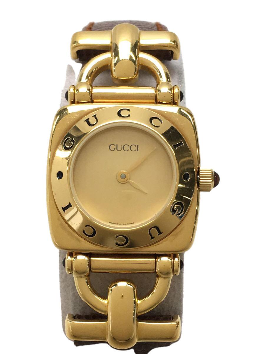 GUCCI(グッチ) / クォーツ腕時計/アナログ/6300L/ベルト使用感、裏蓋傷有 | 中古品の販売・通販ならセカンドストリート
