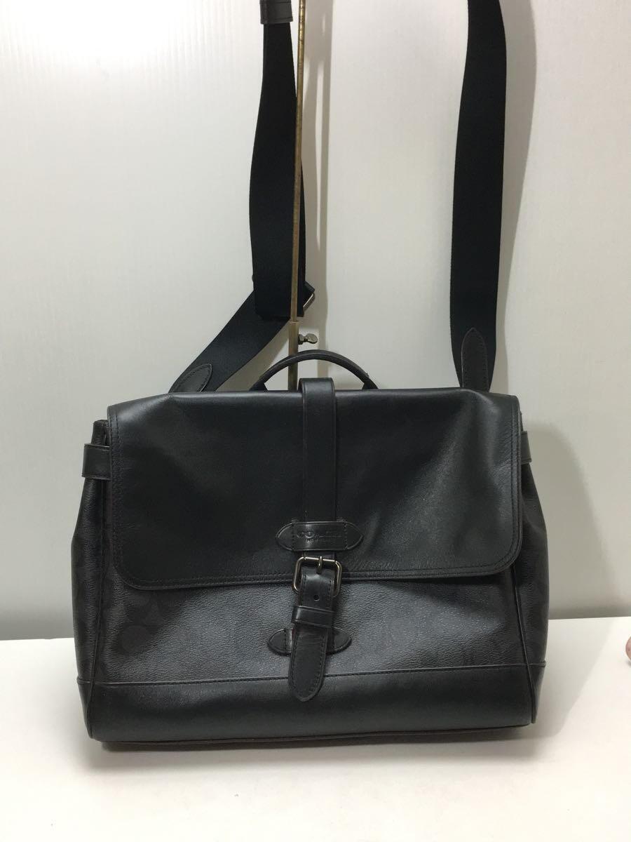 COACH(コーチ) / ショルダーバッグ/レザー/BLK/総柄/F50051 | 中古品の販売・通販ならセカンドストリート