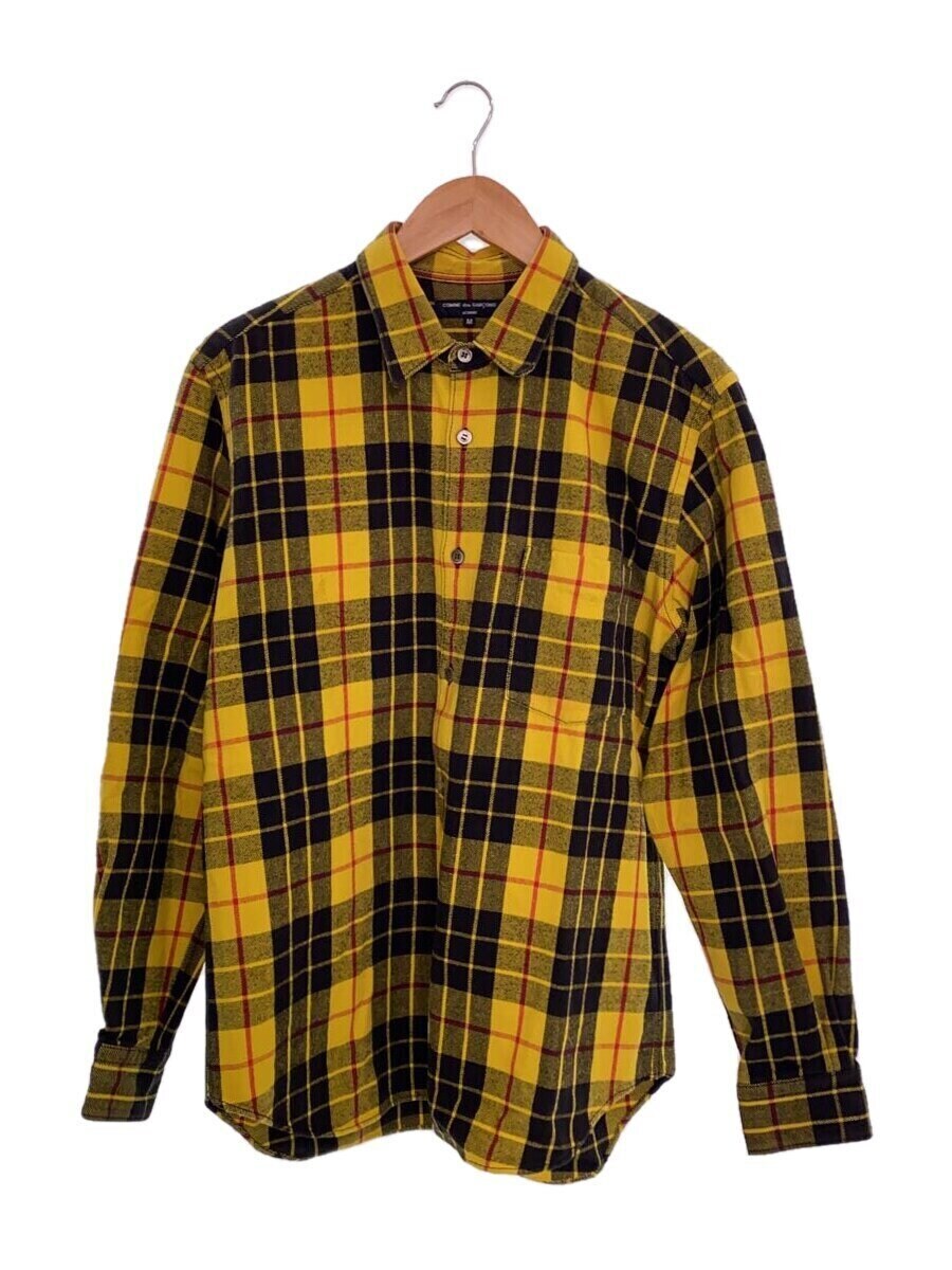 COMME des GARCONS HOMME(コムデギャルソンオム) / 長袖シャツ/M/コットン/YLW/チェック/HP-B017 ...