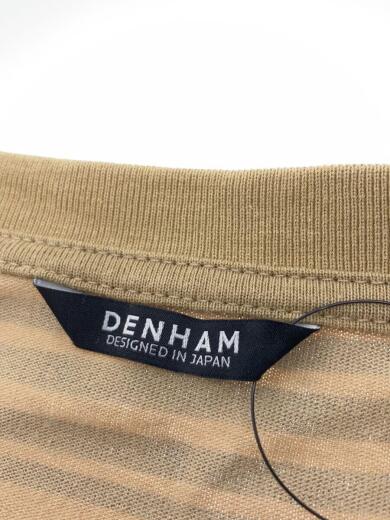 DENHAM(デンハム) / BORDER TEE/23年モデル/Tシャツ/M/コットン/キャメル/ボーダー/01-23-04-52-270 ...