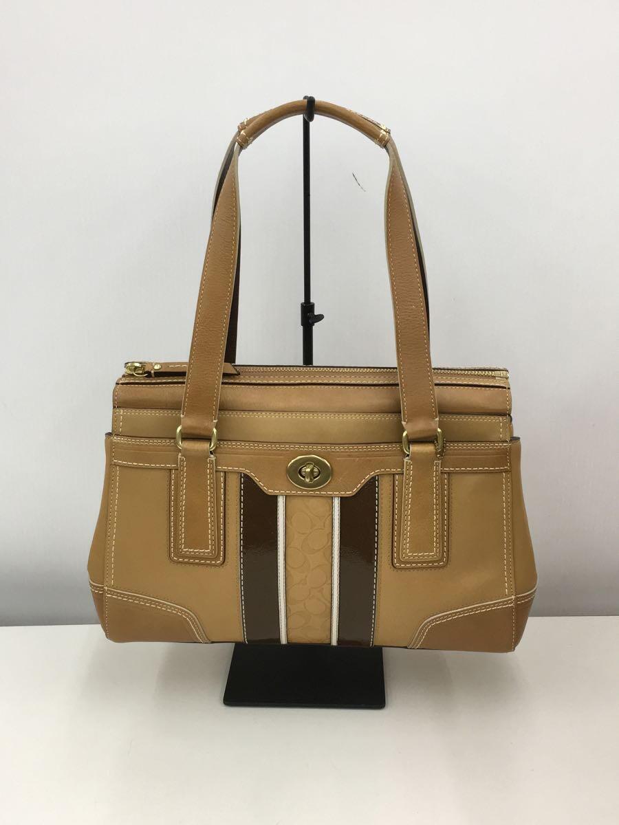 COACH(コーチ) / ハンドバッグ/レザー/BEG/無地/11609 | 中古品の販売・通販ならセカンドストリート