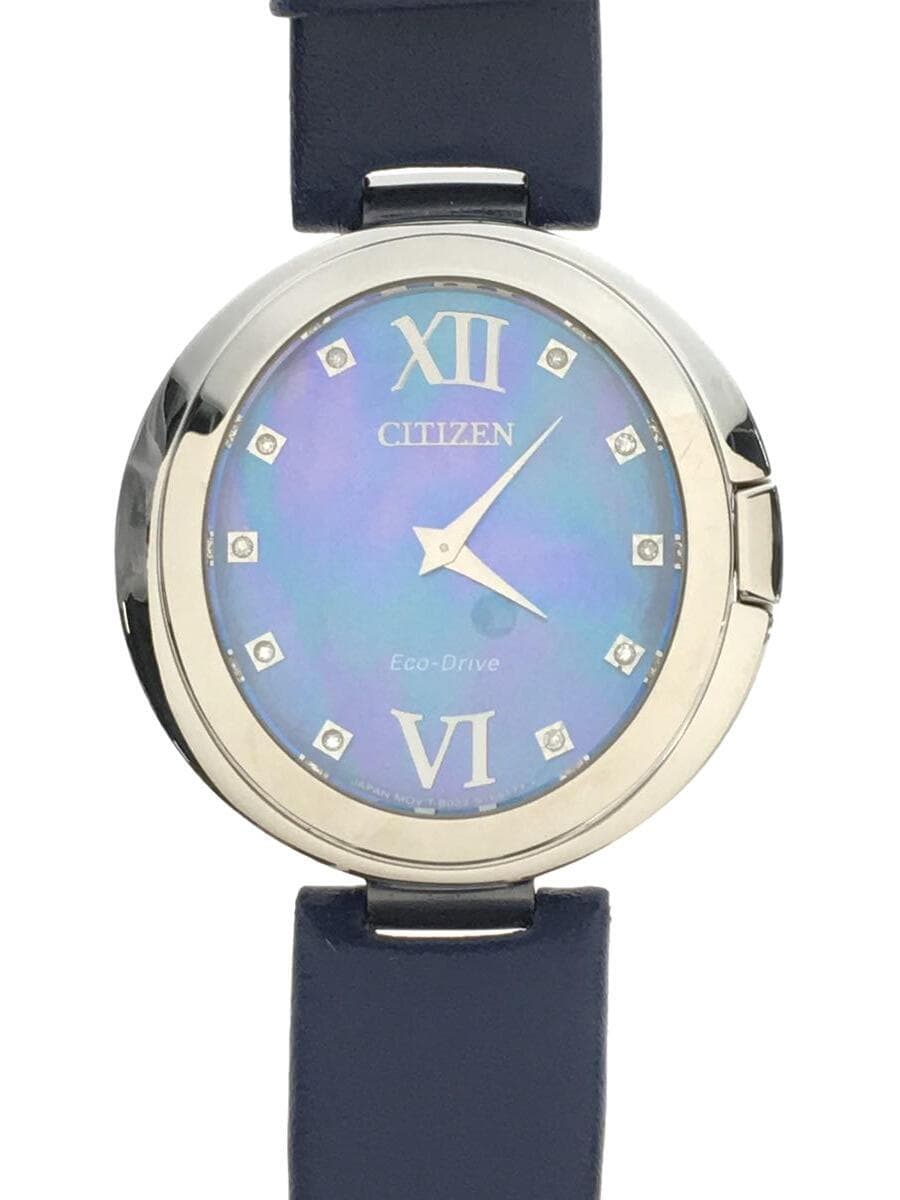 CITIZEN(シチズン) / クォーツ腕時計/アナログ/レザー/BLU/B023-S119499 | 中古品の販売・通販ならセカンドストリート