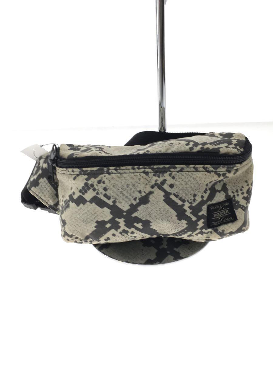 HEAD PORTER(ヘッドポーター) / PYTHON WAIST BAG/グレー/擦れ・汚れ使用感有 | 中古品の販売・通販ならセカンドストリート