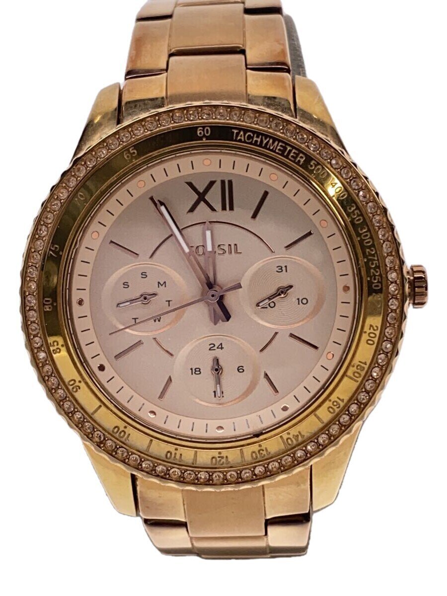 FOSSIL(フォッシル) / クォーツ腕時計/アナログ/ステンレス/PNK/GLD/ES5106 | 中古品の販売・通販ならセカンドストリート