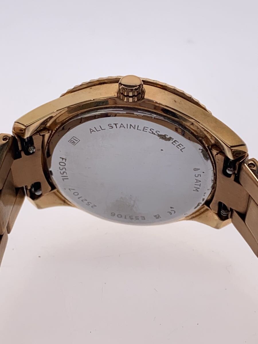 FOSSIL(フォッシル) / クォーツ腕時計/アナログ/ステンレス/PNK/GLD/ES5106 | 中古品の販売・通販ならセカンドストリート