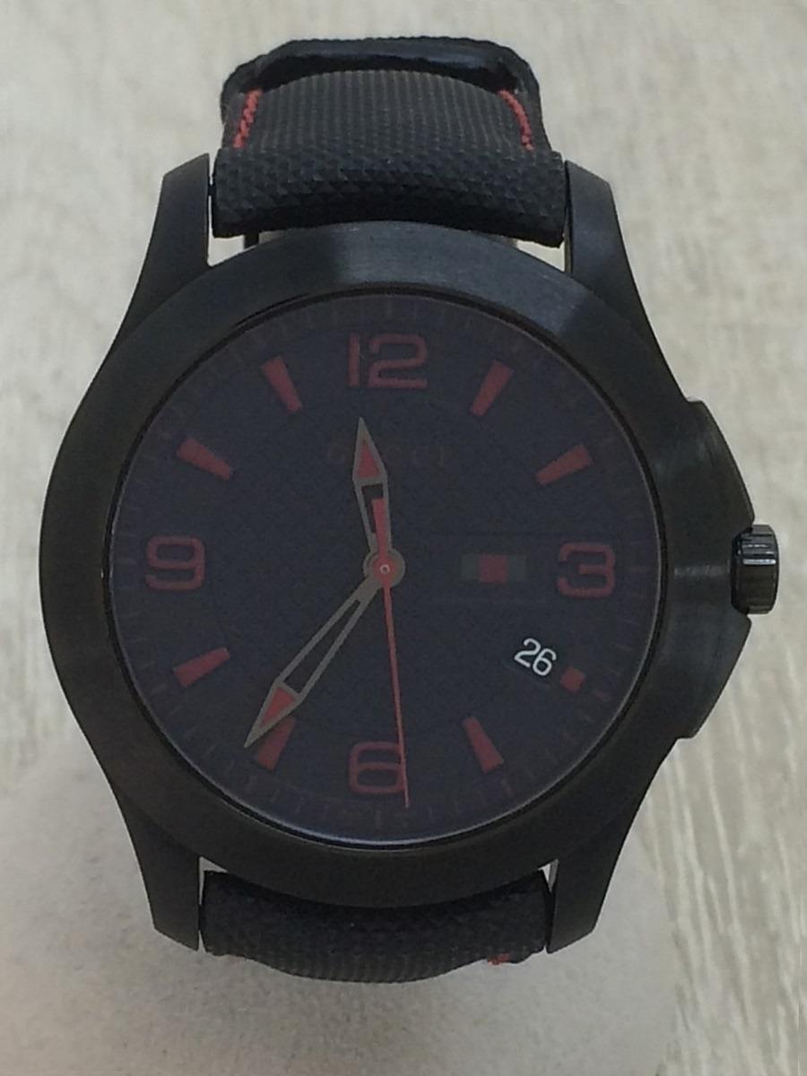 GUCCI(グッチ) / クォーツ腕時計/アナログ/レザー/BLK/BLK/YA126224 | 中古品の販売・通販ならセカンドストリート
