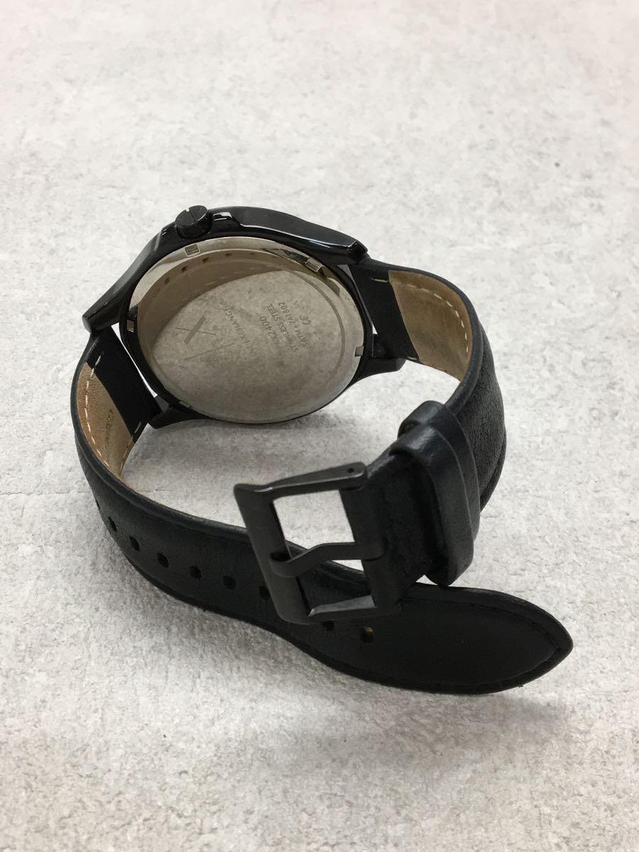 ARMANI EXCHANGE(アルマーニエクスチェンジ) / 腕時計/アナログ/レザー/ブラック/ブラック/AX2400 | 中古品の販売 ...