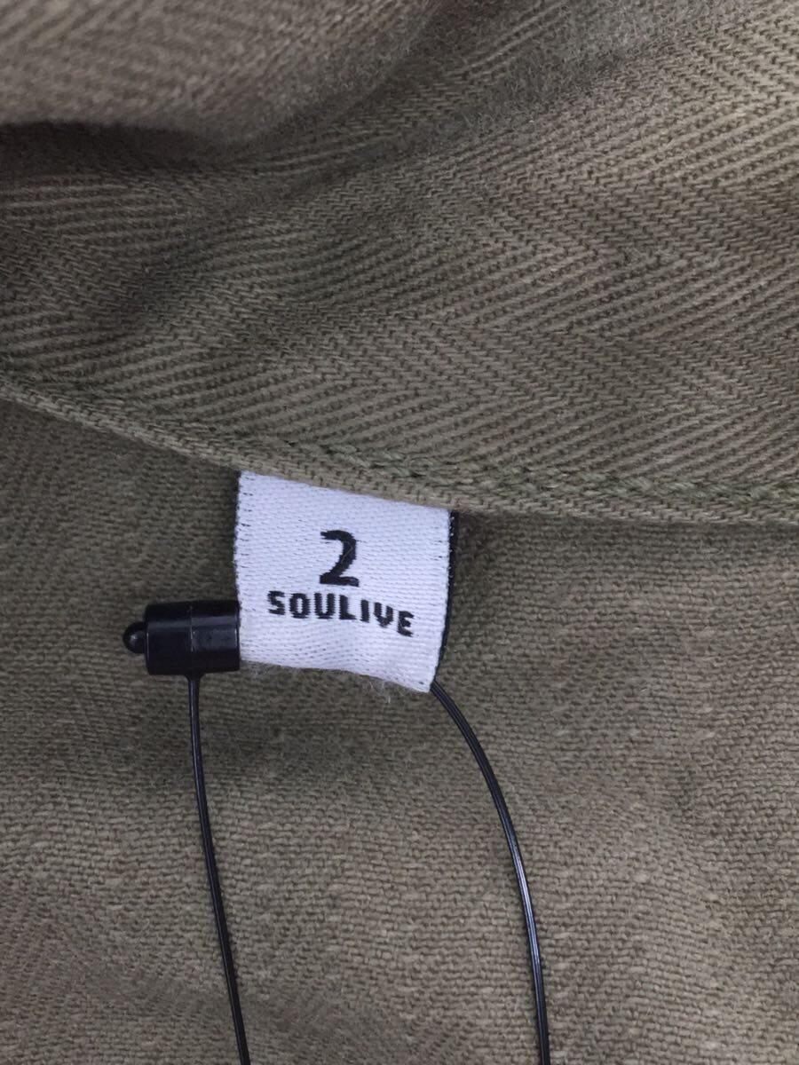 SOULIVE(ソウライブ) / ジャケット/--/コットン/KHK/BLX-3-0615RM/GRAND HAORI JACKET REMAKE | 古着の販売・通販ならセカンドストリート