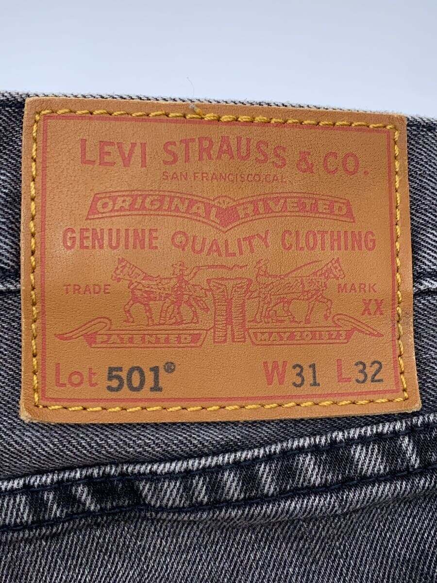 LEVI’S PREMIUM(リーバイスプレミアム) / 501/オリジナルフィット/ブラックデニムストレートパンツ/31/コットン/ブラック ...