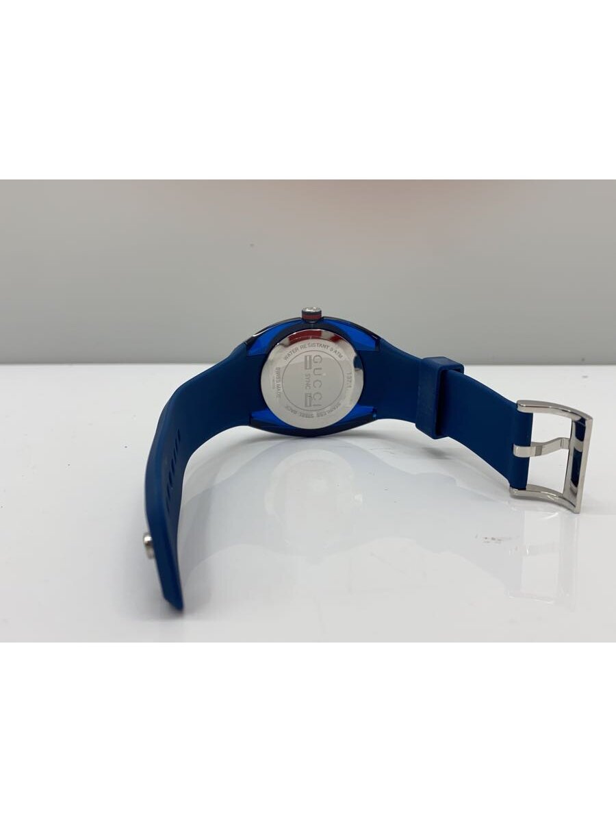 GUCCI(グッチ) / クォーツ腕時計/アナログ/ラバー/BLU/137.1 | 中古品の販売・通販ならセカンドストリート