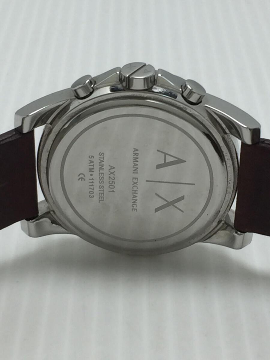 ARMANI EXCHANGE(アルマーニエクスチェンジ) / クォーツ腕時計/アナログ/レザーベルト/AX2501 | 中古品の販売・通販 ...