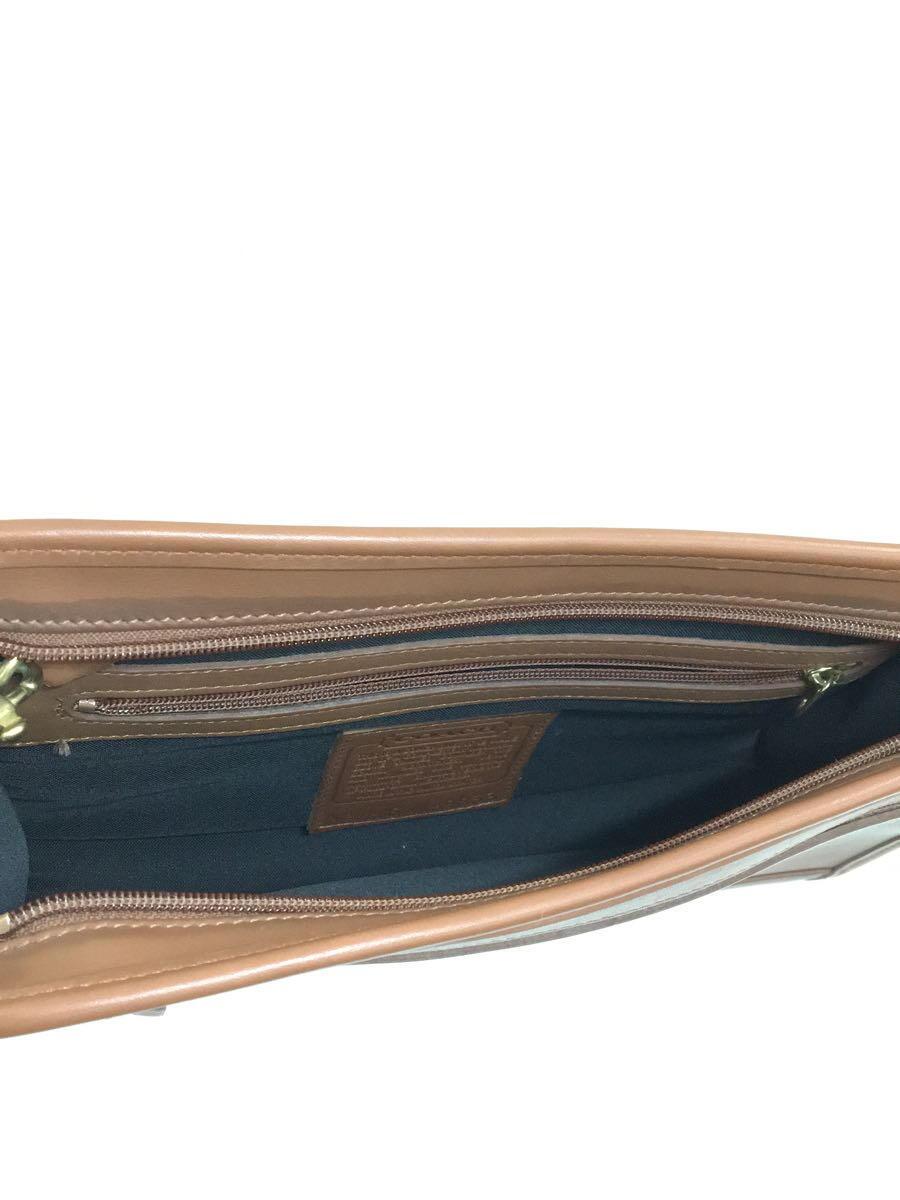 COACH(コーチ) / セカンドバッグ/レザー/BRW/ブラウン/無地/9833/オールド/シミ有 | 中古品の販売・通販ならセカンドストリート