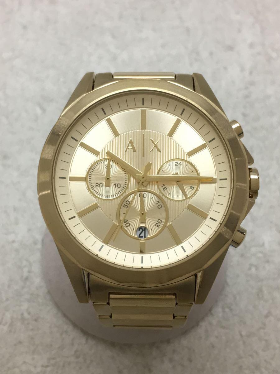 ARMANI EXCHANGE(アルマーニエクスチェンジ) / クォーツ腕時計/アナログ/ステンレス/GLD/GLD/SS/AX2602 ...