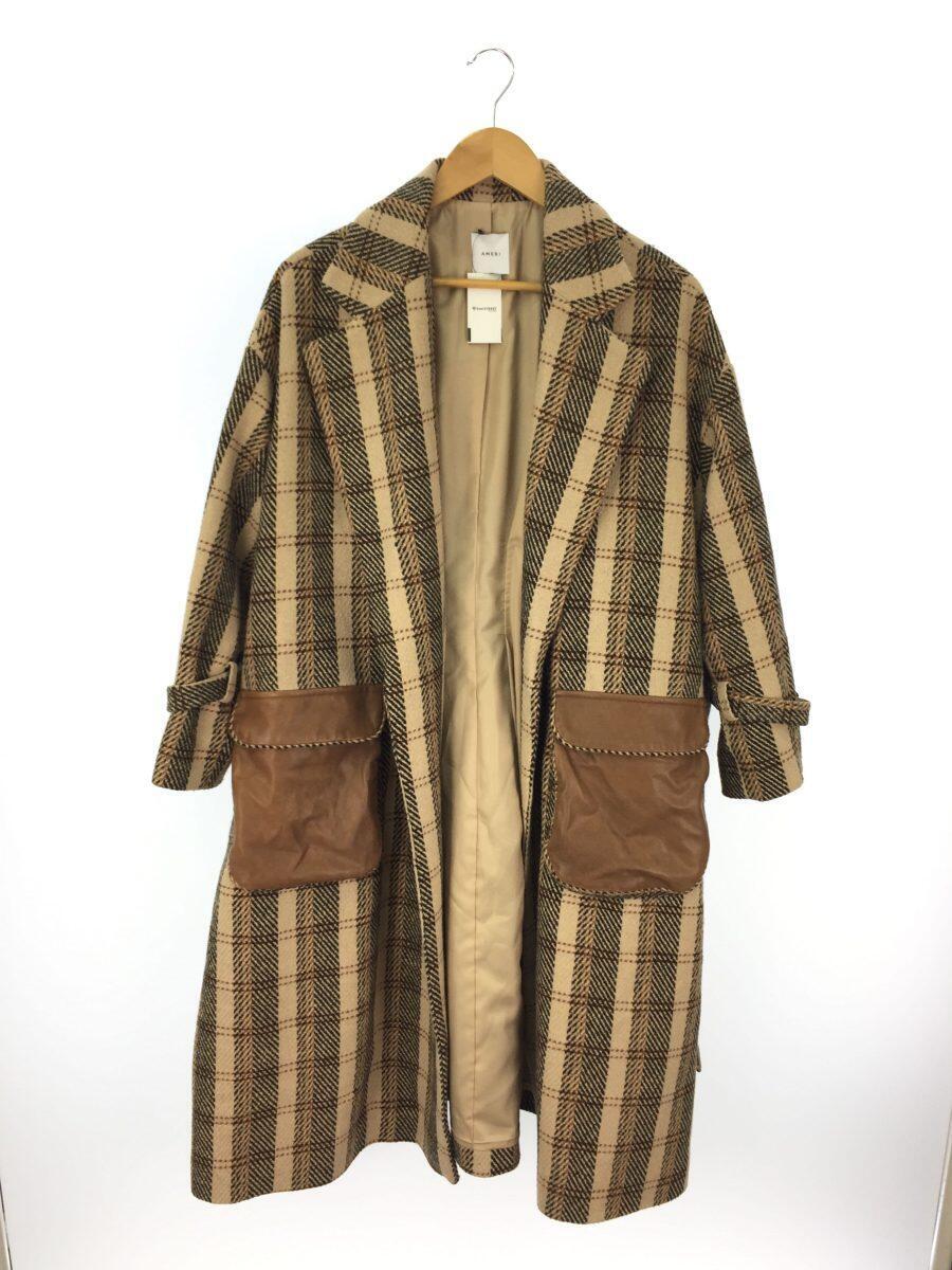 AMERI(アメリヴィンテージ) / アメリヴィンテージ/コート/--/ポリエステル/BRW/チェック/0282730680 | 古着の販売・通販ならセカンドストリート