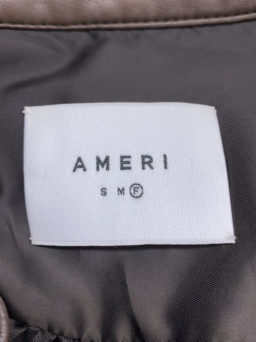 AMERI(アメリヴィンテージ) / レザージャケット・ブルゾン/FREE/ポリエステル/BRW/無地/01220630060 | 古着の販売・通販ならセカンドストリート