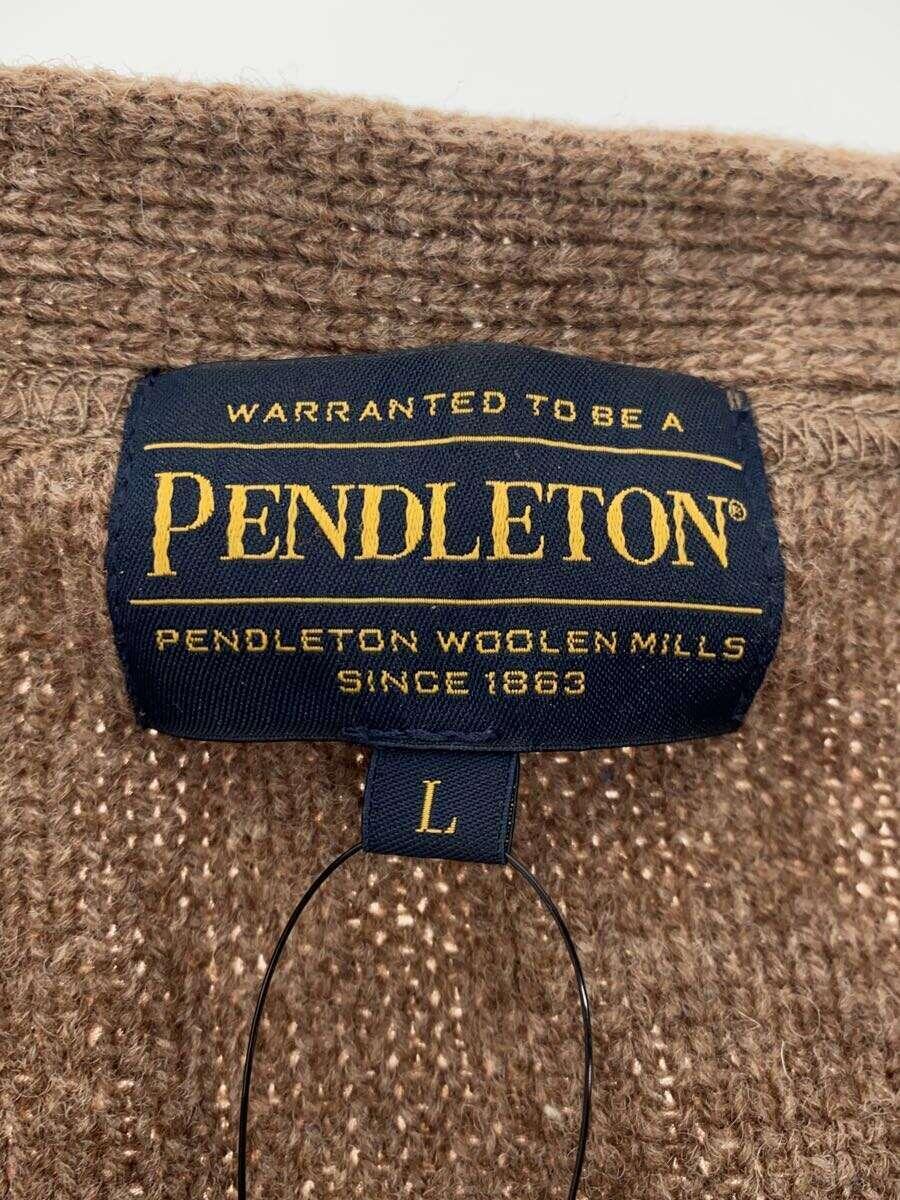 PENDLETON(ペンドルトン) / カーディガン(薄手)/L/ウール/BRW/総柄/9575-8004 | 古着の販売・通販ならセカンドストリート