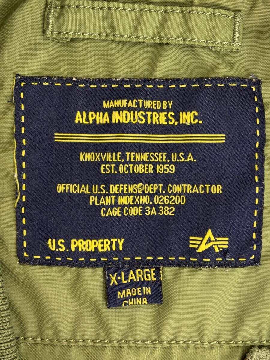 ALPHA INDUSTRIES(アルファインダストリーズ) / フライトジャケット/XL/ナイロン/GRN/無地/1456789 | 古着の ...
