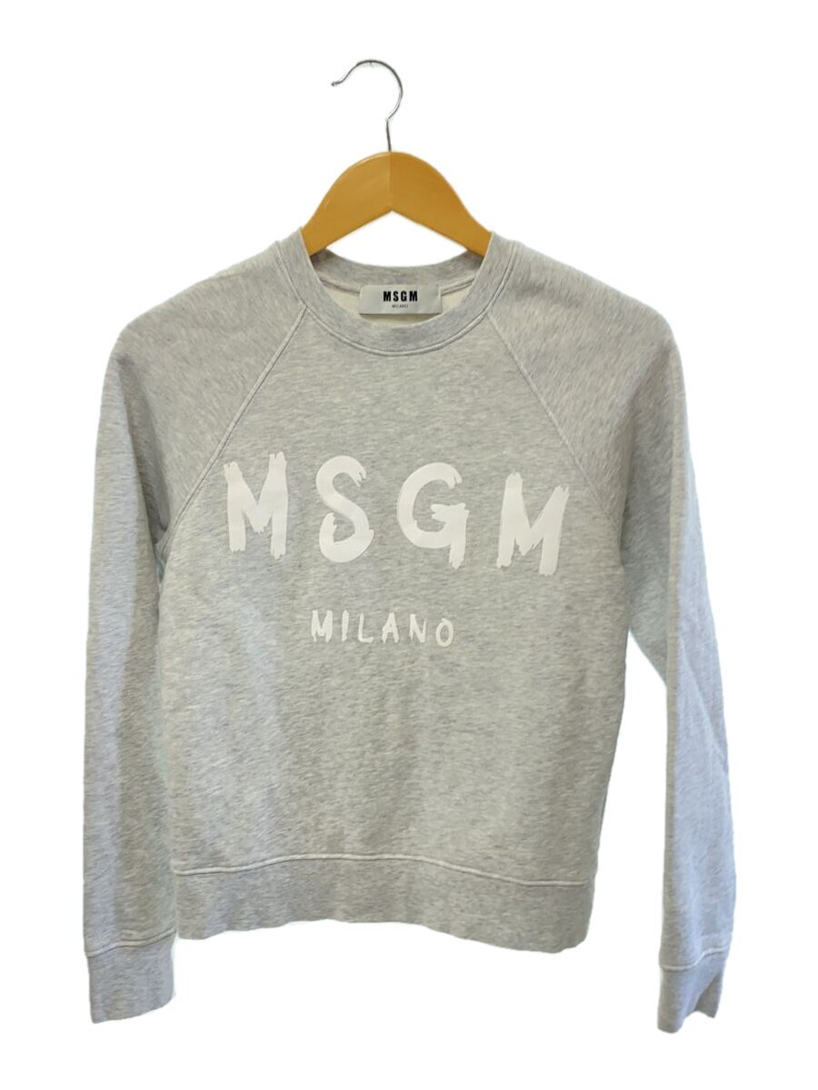 MSGM(エムエスジーエム) / スウェット/XS/コットン/GRY/2741MDM89 | 古着の販売・通販ならセカンドストリート