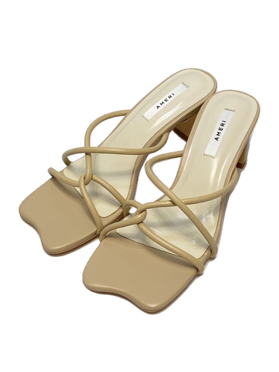 AMERI(アメリヴィンテージ) / 22SS/WAVETOESANDAL/サンダル/S/BEG/牛革/01211240800 | 中古品の販売・通販ならセカンドストリート