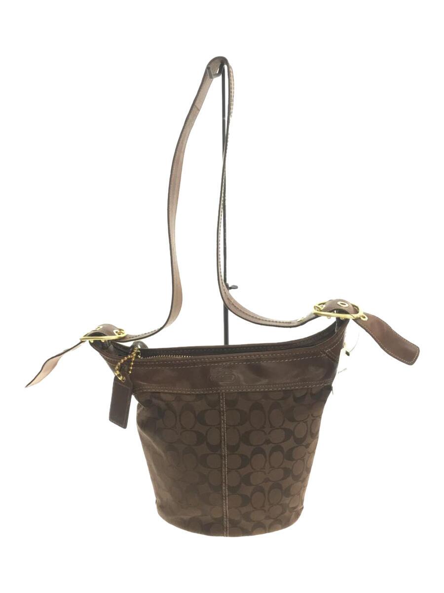 COACH(コーチ) / 11437/ハンドバッグ/シグネチャー/キャンバス/ブラウン/総柄/ショルダーバッグ | 中古品の販売・通販なら ...