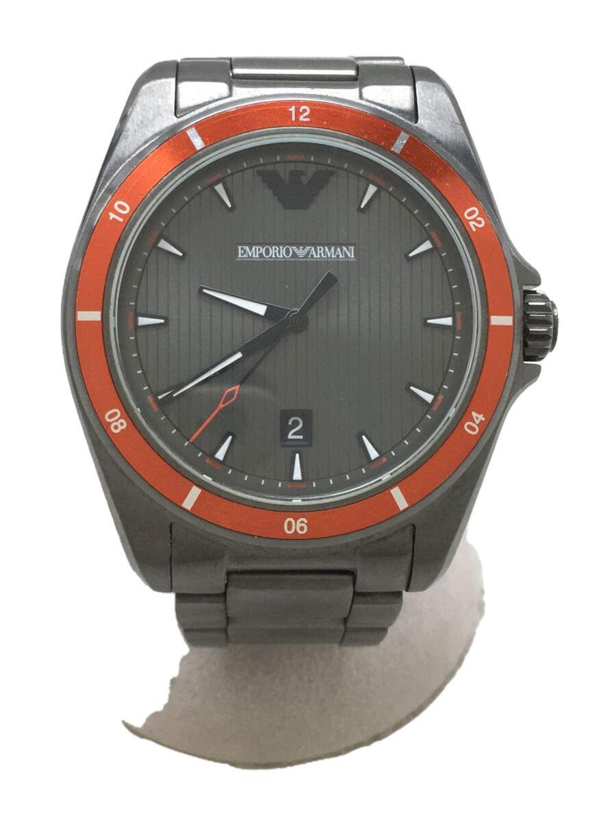 EMPORIO ARMANI(エンポリオアルマーニ) / クォーツ腕時計/アナログ/GRY/SLV/AR-11178 | 中古品の販売・通販 ...
