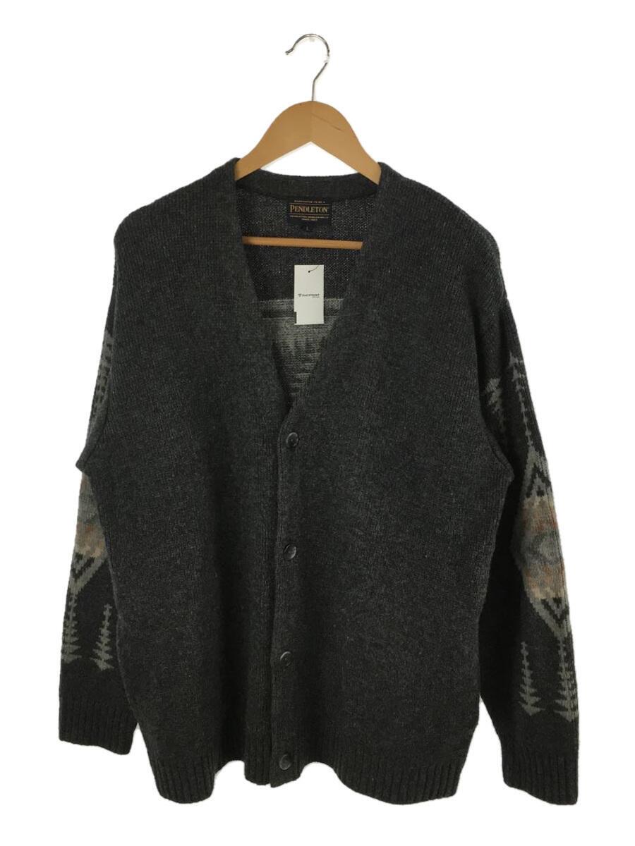 PENDLETON(ペンドルトン) / カーディガン(厚手)/L/ウール/GRY/無地/2575-0216 | 古着の販売・通販ならセカンドストリート