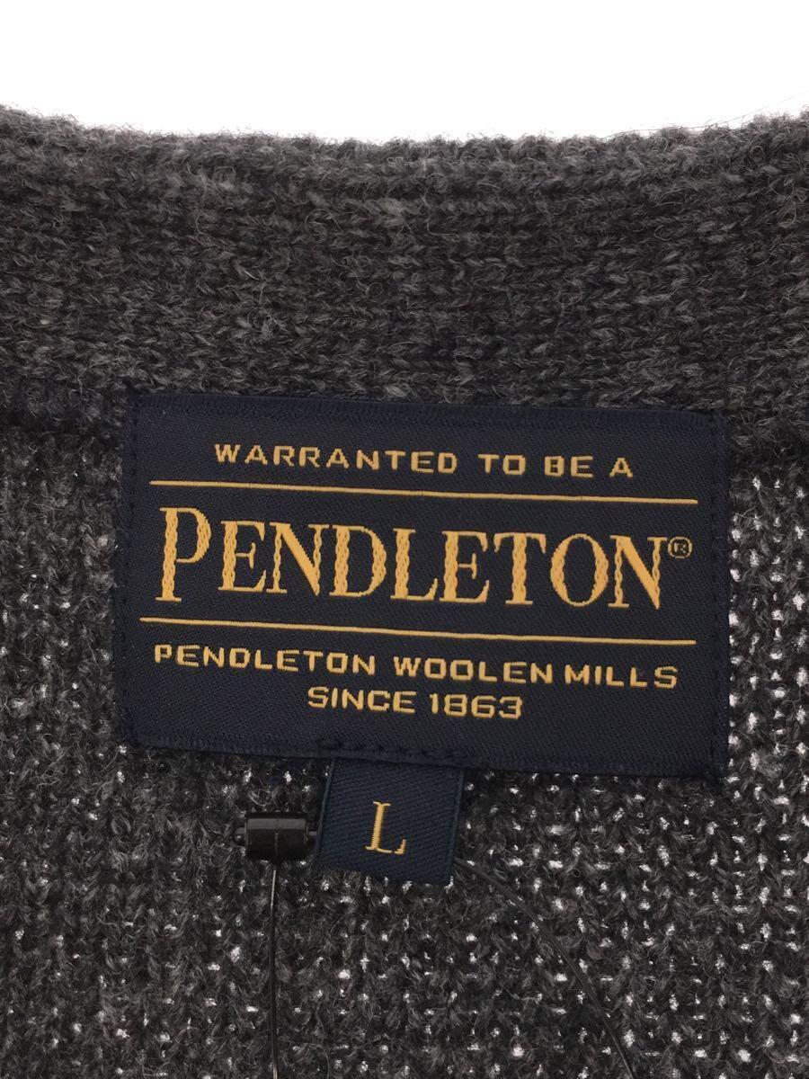 PENDLETON(ペンドルトン) / カーディガン(厚手)/L/ウール/GRY/無地/2575-0216 | 古着の販売・通販ならセカンドストリート