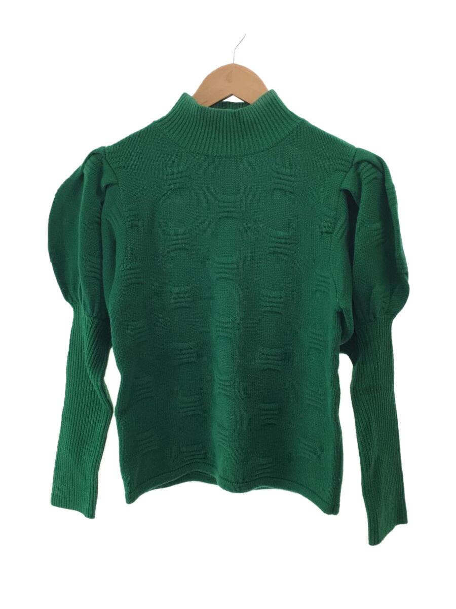 AMERI(アメリヴィンテージ) / アメリヴィンテージ/SHRINK PUFF SLEEVE KNIT/FREE/ポリエステル/GRN/2022 | 古着の販売・通販ならセカンドストリート