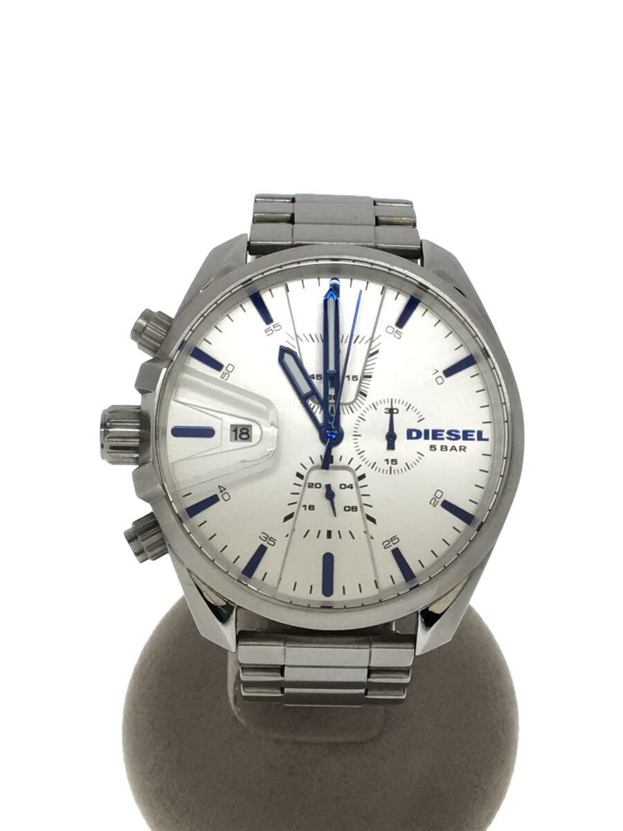 DIESEL([イリョウ/フクショク]ディーゼル) / クォーツ腕時計/アナログ/ステンレス/WHT/SLV/DZ-4473 | 中古品の販売 ...