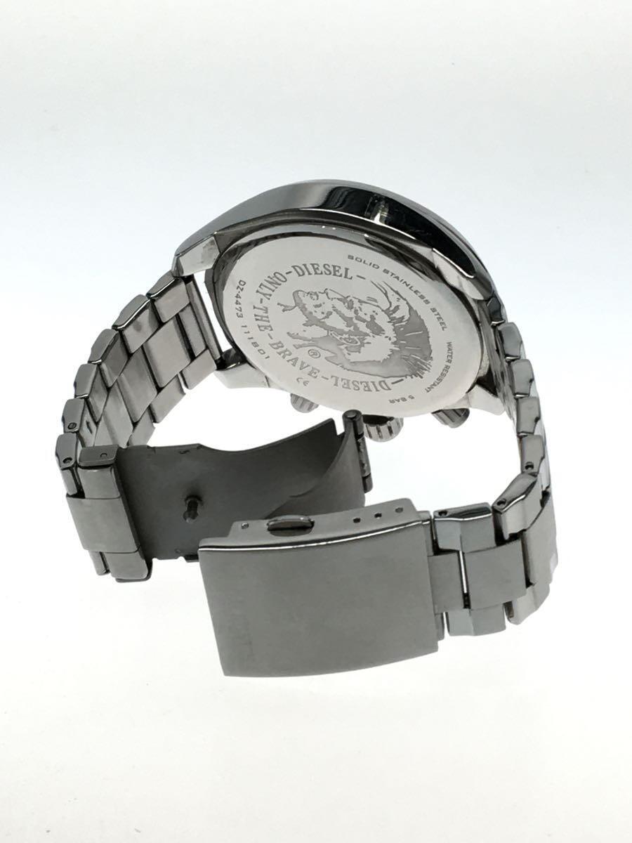 DIESEL([イリョウ/フクショク]ディーゼル) / クォーツ腕時計/アナログ/ステンレス/WHT/SLV/DZ-4473 | 中古品の販売 ...