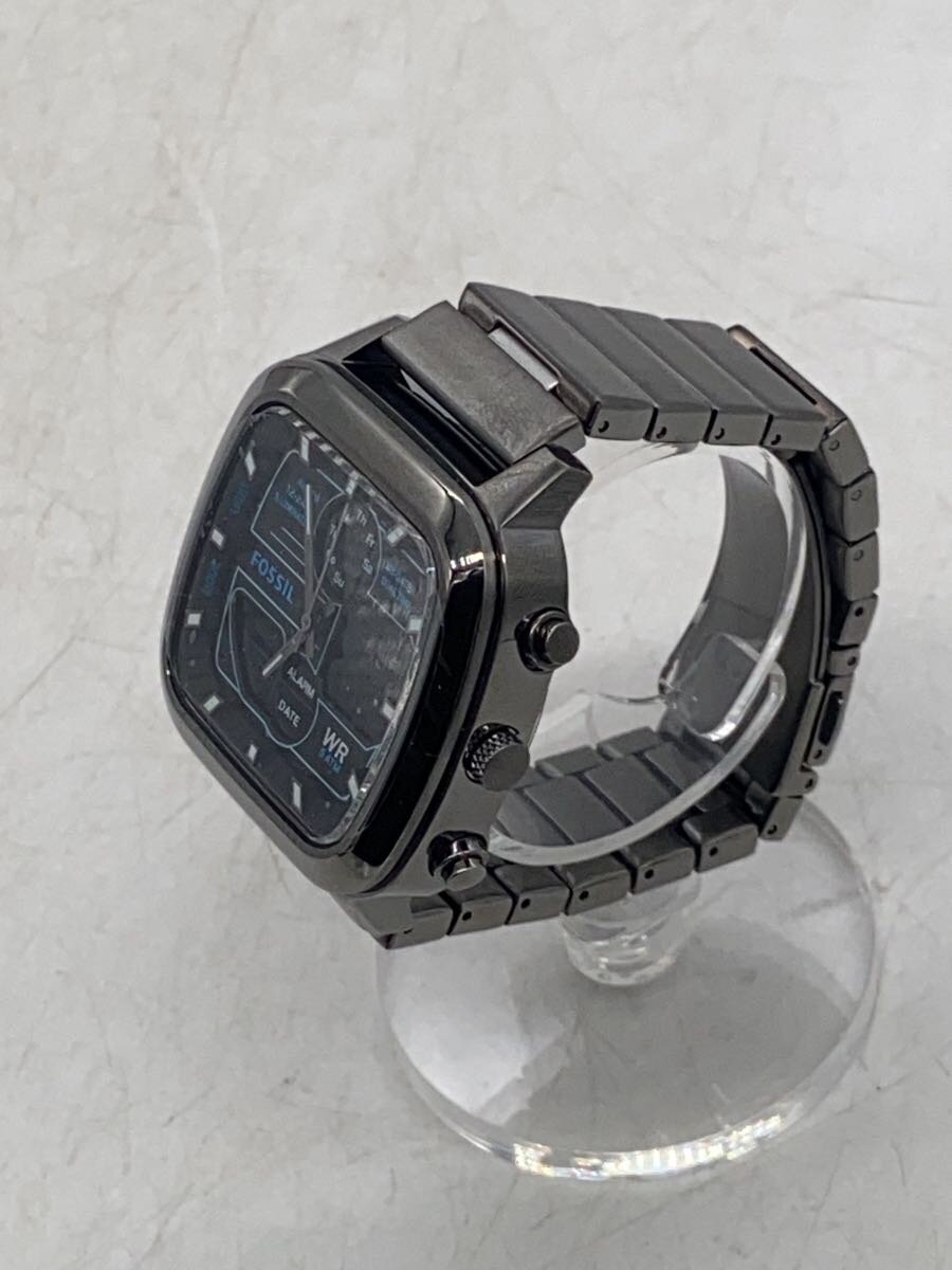 FOSSIL(フォッシル) / クォーツ腕時計/デジアナ/--/BLK/SLV/FS5892 | 中古品の販売・通販ならセカンドストリート