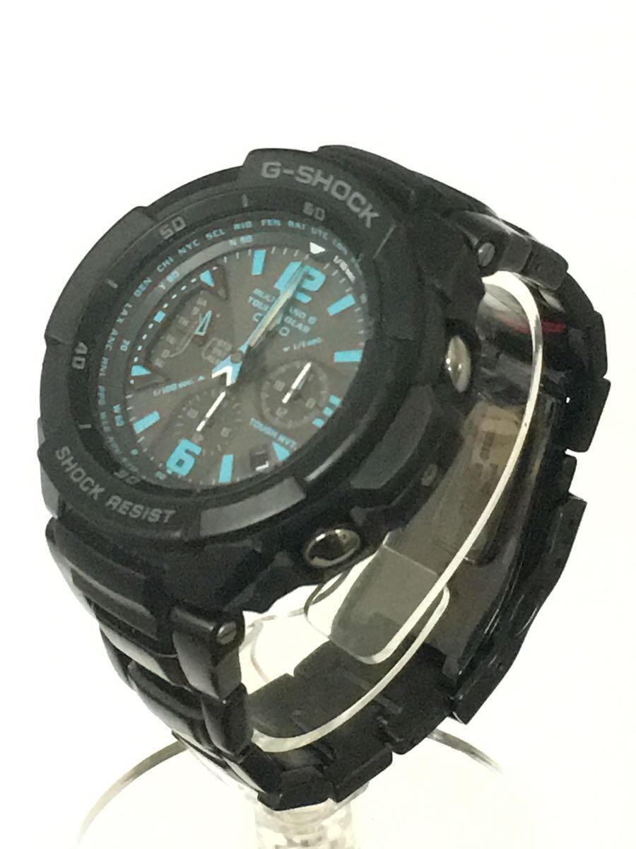 CASIO(カシオ) / ソーラー腕時計・G-SHOCK/GW-3000BD-1AJF/アナログ/ステンレス/ブルー/ブラック | 中古品の ...