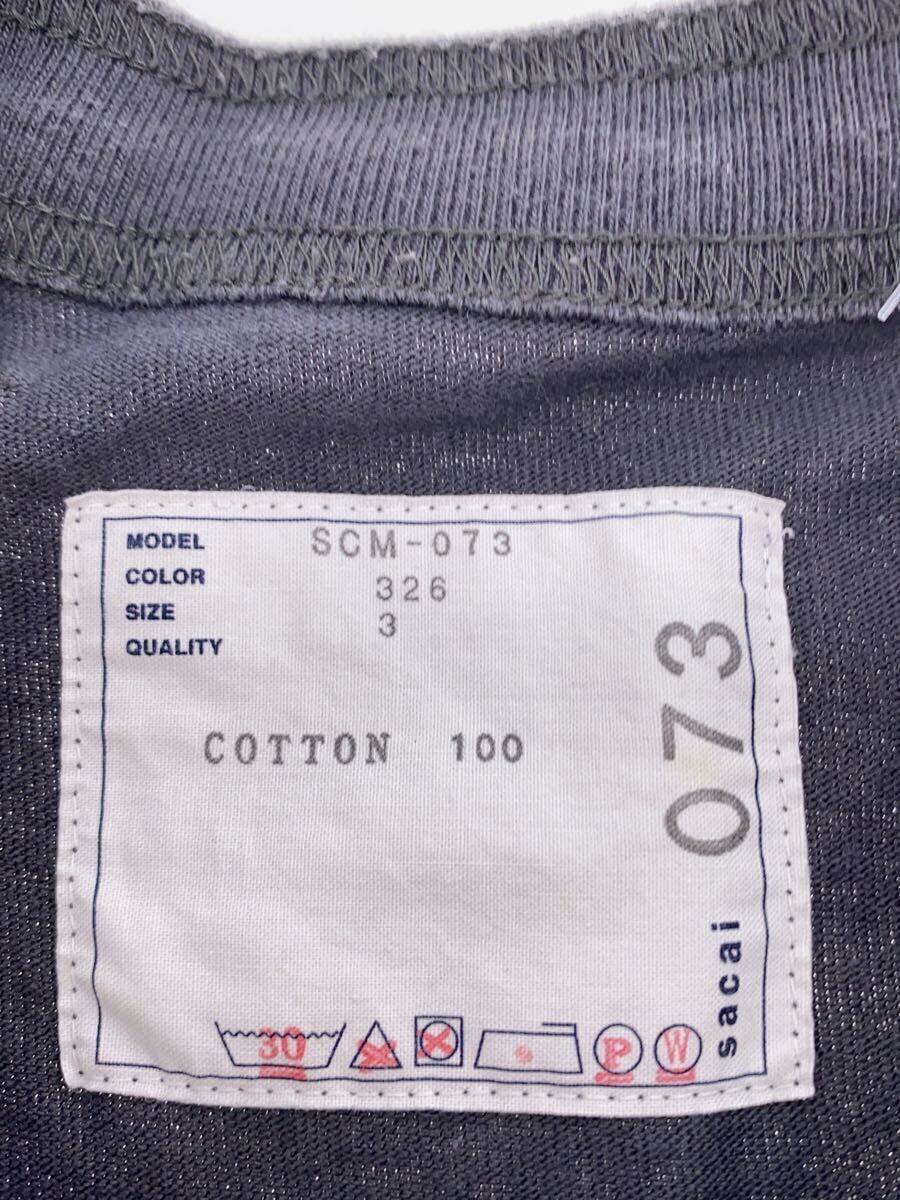 sacai(サカイ) / Cotton Jersey T-Shirt//3/コットン/GRY/SCM-073 | 古着の販売・通販ならセカンド ...