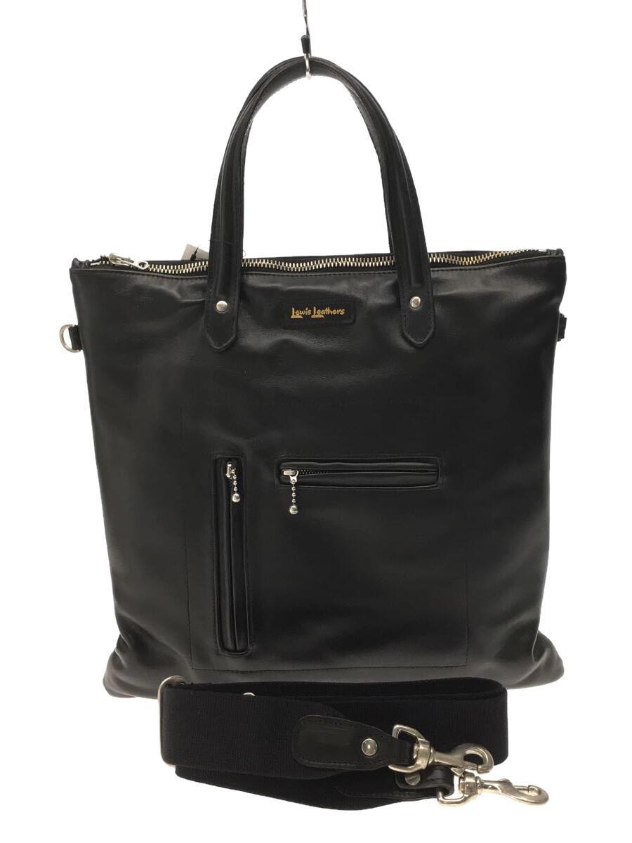 Lewis Leathers(ルイスレザーズ) / AVIAKIT/英国製/BRONX LEATHER BAG/トートバッグ/レザー/BLK ...