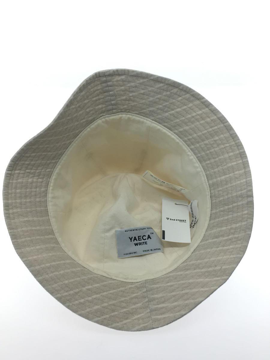 YAECA(ヤエカ) / YAECA WRITE HAT/バケットハット/ONE/リネン/BEG/ストライプ/レディース/40908 | 中古品の販売・通販ならセカンドストリート
