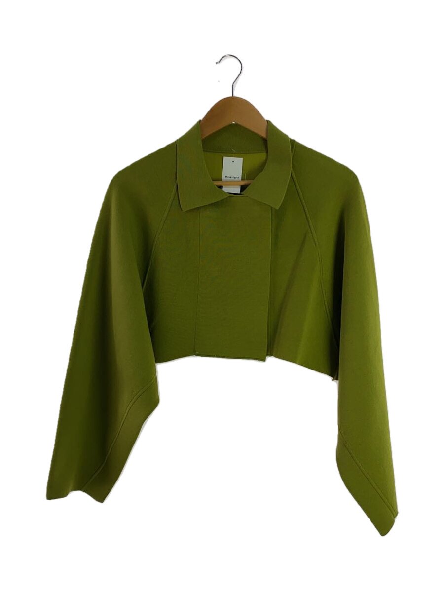 AMERI(アメリヴィンテージ) / 22AW/JACKET LIKE SHORT KNIT/FREE/レーヨン/GRN/01210130050 | 古着の販売・通販ならセカンドストリート