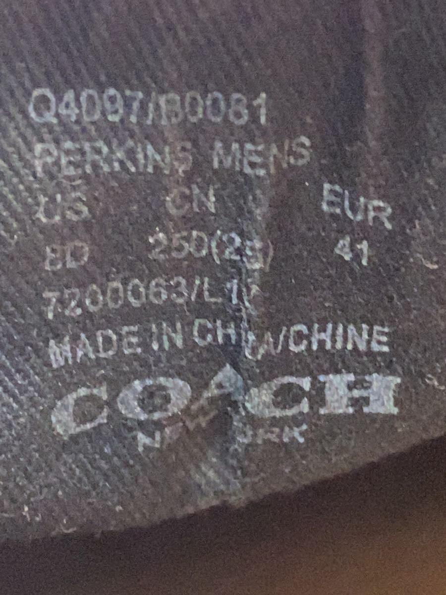 COACH(コーチ) / ローカットスニーカー/25cm/BLK/Q4097/B0081 | 中古品の販売・通販ならセカンドストリート