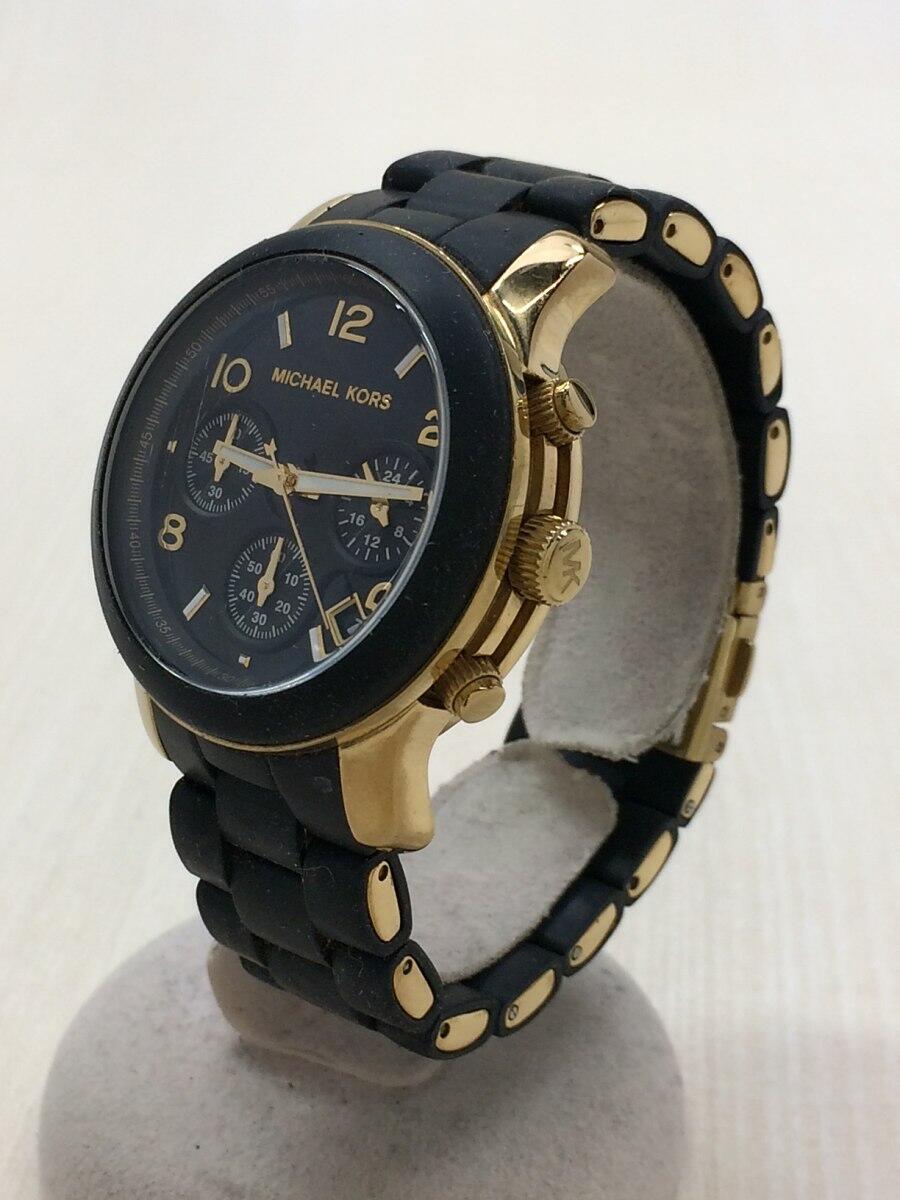 MICHAEL KORS(マイケルコース) / マイケルコース/MK5191/クォーツ腕時計/アナログ/GLD/BLK// クロノグラフ ...