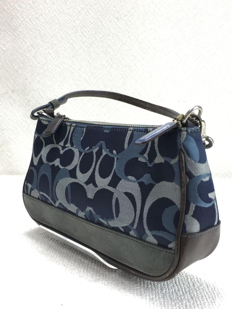 COACH(コーチ) / ハンドバッグ/--/NVY/総柄/7027 | 中古品の販売・通販ならセカンドストリート