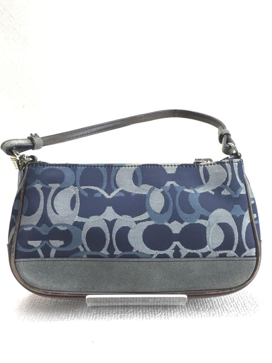 COACH(コーチ) / ハンドバッグ/--/NVY/総柄/7027 | 中古品の販売・通販ならセカンドストリート