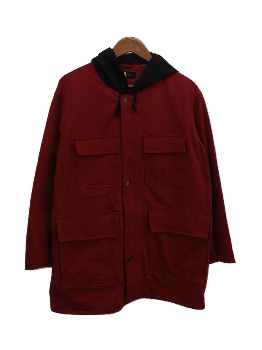 VAINL ARCHIVE(バイナルアーカイブ) / フーデッドコート/2218002/M/ポリエステル/RED | 古着の販売・通販なら ...