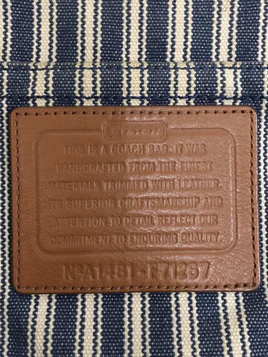 COACH(コーチ) / ボストンバッグ/キャンバス/NVY/ストライプ/F71267 | 中古品の販売・通販ならセカンドストリート