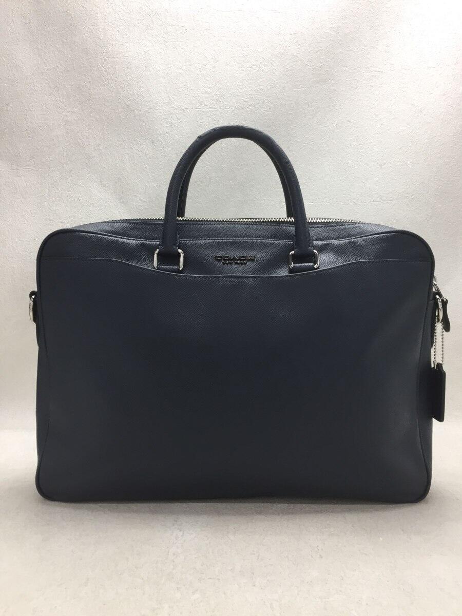 COACH(コーチ) / F68030/ブリーフケース/レザー/ネイビー/ショルダー紐欠品 | 中古品の販売・通販ならセカンドストリート