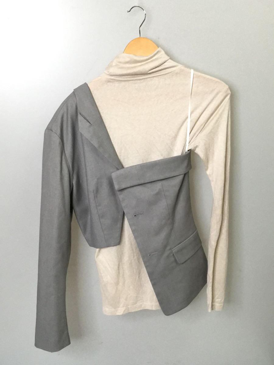 AMERI(アメリヴィンテージ) / REMAKE LIKE JACKET TOP/ジャケット/S/ポリエステル/グレー/02220480140 | 古着の販売・通販ならセカンドストリート