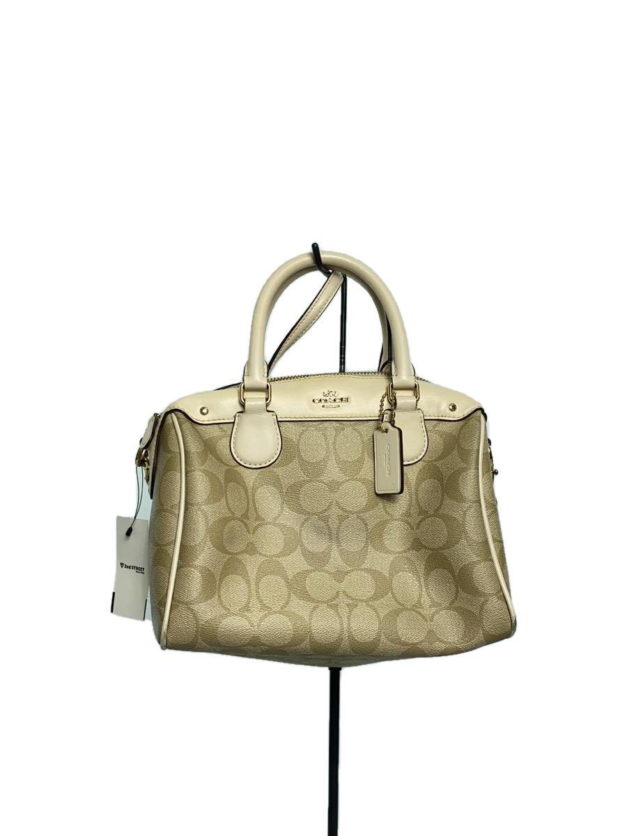 COACH(コーチ) / 2WAY/ショルダーバッグ/ハンドバッグ/シグネチャー/PVC/ベージュ/総柄/F58312 | 中古品の販売・通販 ...