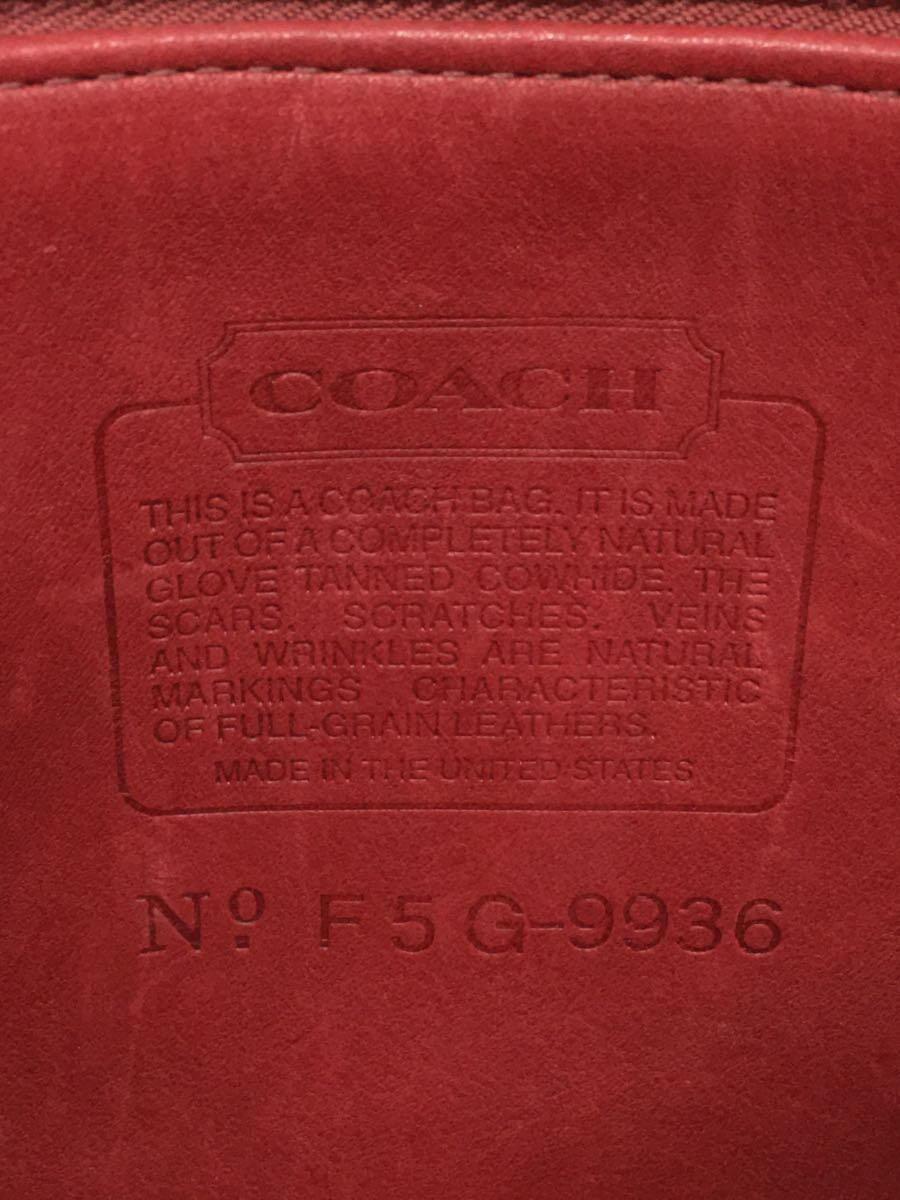 COACH(コーチ) / OLD COACH/オールド/ショルダーバッグ/レザー/レッド/9936/傷有 | 中古品の販売・通販ならセカンドストリート