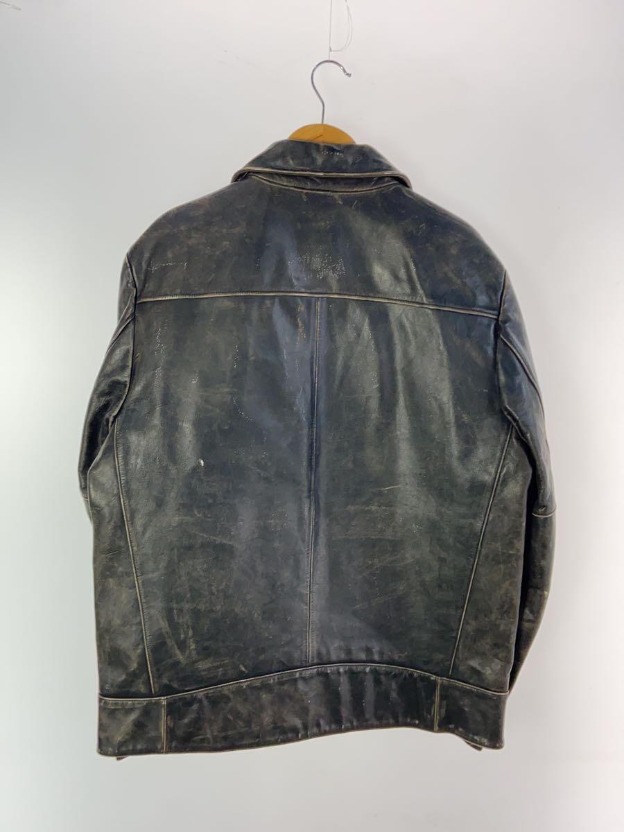 GAP(ギャップ) / OLD GAP/90s-00s/フェード/レザージャケット・ブルゾン/M/レザー/BLK/無地 | 古着の販売・通販ならセカンドストリート